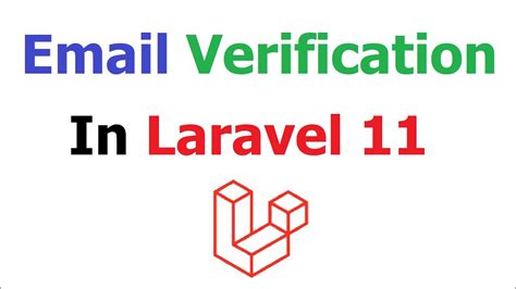 Email Verification In Laravel 11 Youtube