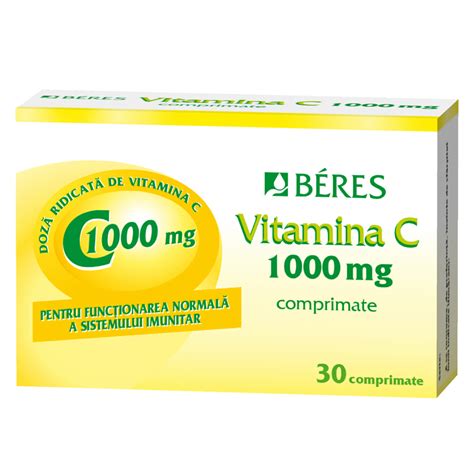 Vitamina C 1000 Mg 30 Comprimate Beres Catenaro