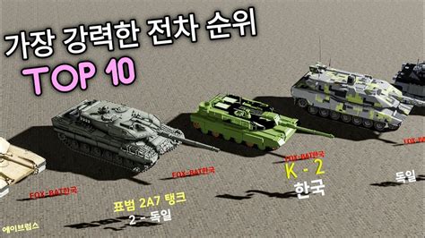 세계 최고의 주전투용 탱크 10대 Top 10 Youtube