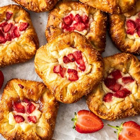 Cream Cheese Strawberry Danish Sugar Salt Magic