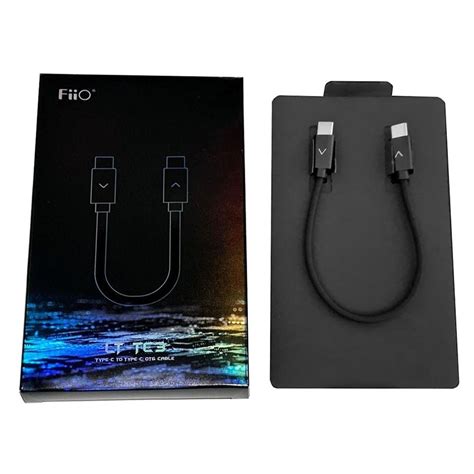 Fiio Lt Tc3 Usb C To Usb C Otg Charging Data Cable 20cm Shopee