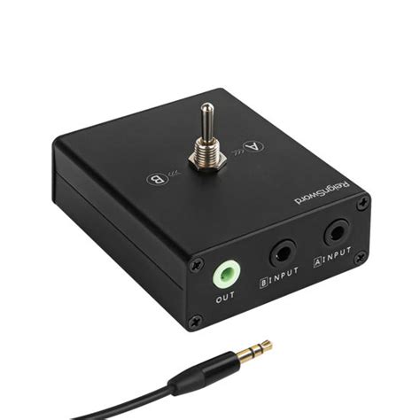 GetUSCart Mm Audio Switcher Ports Audio Splitter Box In Out In Out Mini