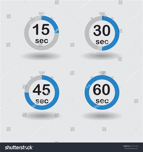 Time Clock Stopwatch Timer Progress Circles Stock Vector Royalty Free 421771234 Shutterstock