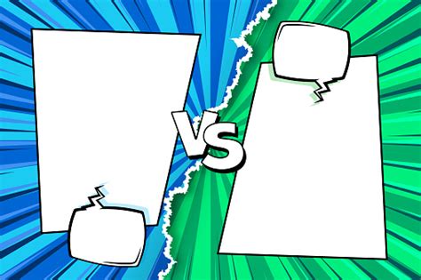 만화 만화 배경입니다 대결 찢어진 종이 요소가 있는 만화책 다채로운 경쟁 포스터 레트로 팝 아트 스타일 벡터 그림 Championship에 대한 스톡 벡터 아트 및 기타