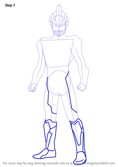 How To Draw Ultraman Ginga Ultraman Step By Step