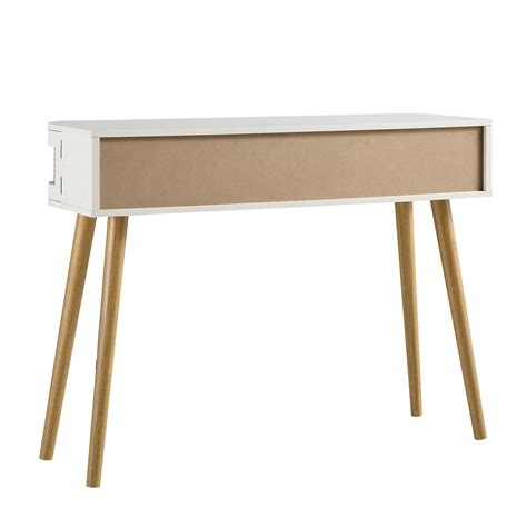 Izzy Curved Rattan 2 Door Table White Daals