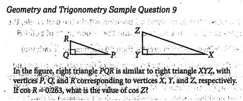Geometry And Trigonometry Sample Question 9 R Dsats