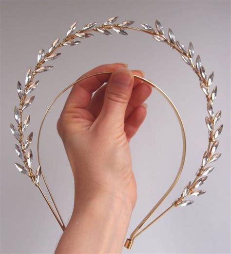 Gold Laurel Wreath Bridal Headband Gold Bridal Headband Gold Bridal