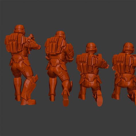 😇 Halo Odst 19 Poses・ Stl File For 3d Printing・cults