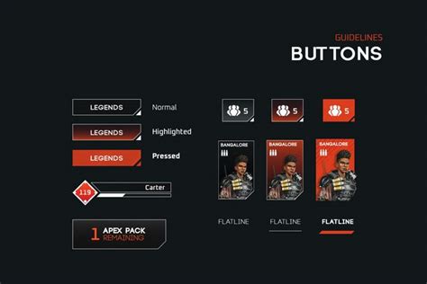 Apex Legends UI Redesign Personal Project Julia Perraud In 2025 Game Ui Design Game Ui