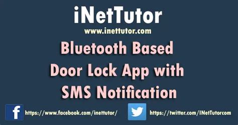 Bluetooth Based Door Lock App With Sms Notification