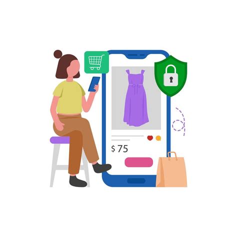 Secure E Commerce Transaction System 59453241 Vector Art At Vecteezy