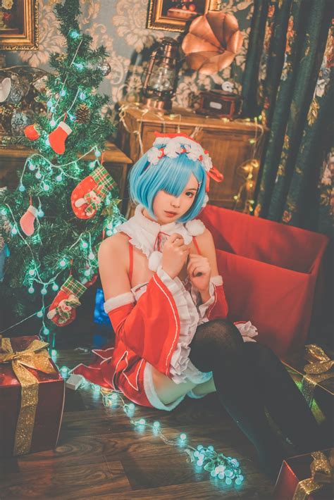 圣诞雷姆x拉姆cosplay