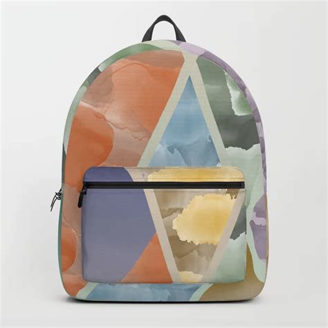 Modern Watercolor Abstract Backpack By Walstraasart Society6 Unisex