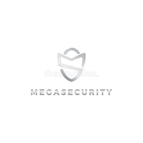 Ms Security Guard Logo Icon Stock Illustration Illustration Of