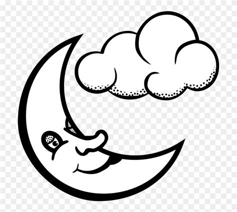 Moon Clip Art Black