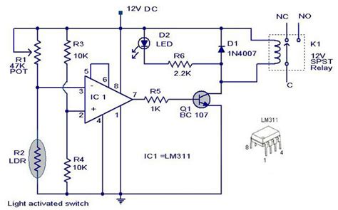 Light Activated Switch Circuit Tanvirs Blog