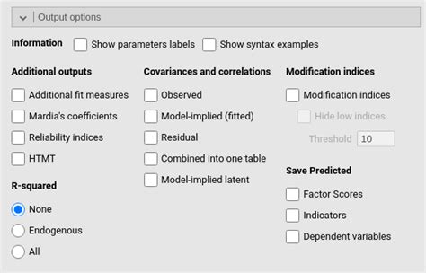 Sem Via Lavaan Syntax In Jamovi