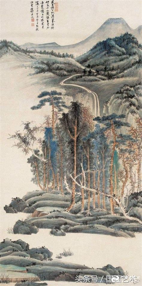 赏柝 一代大师谢稚柳山水画作品 收藏资讯 艺术家 书画家 书画名人 书法家 中华收藏网