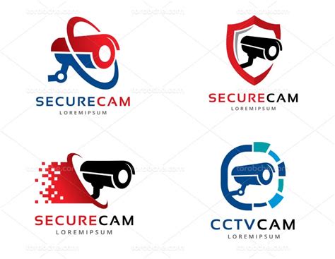 وکتور لوگوی دوربین مداربسته گرافیک با طعم تربچه