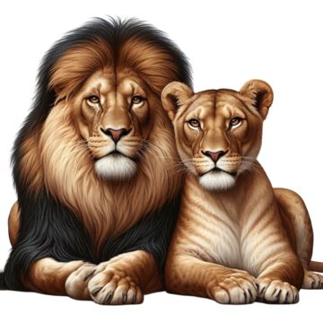 Lion With Cub PNG Vector PSD And Clipart With Transparent Background For Free Download Pngtree