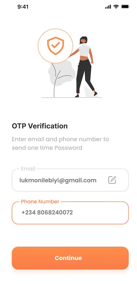 OTP Design Template Behance