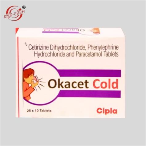 Okacet Cold Tablet Rizochem Pharmaceuticals