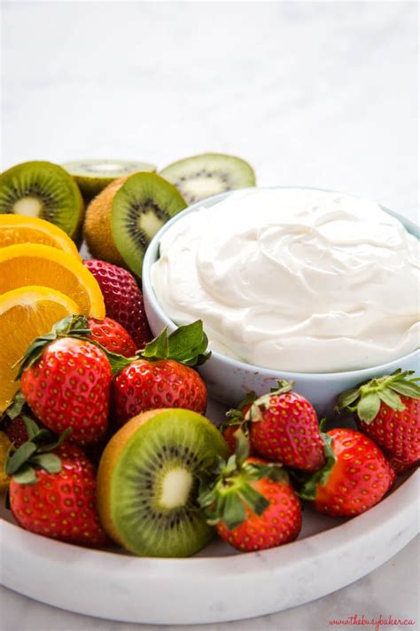 3 Ingredient Fruit Dip Easy Summer Dessert The Busy Baker
