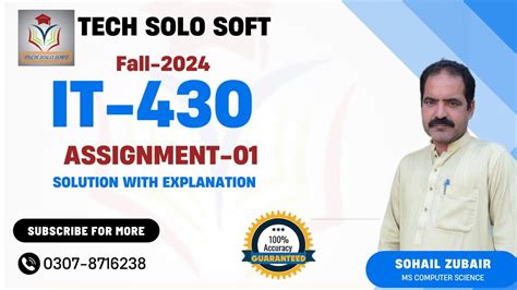 It430 Assignment 1 Solution Fall 2024 100 Accurate By Tech Solo