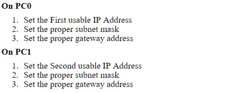 solved on pco 1 set the first usable ip address 2 set the