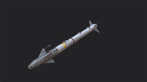 Aim 9x Sidewinder Missile 3d Model
