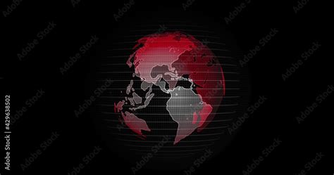 big data 3d earth binary code surrounding globe rotating retro