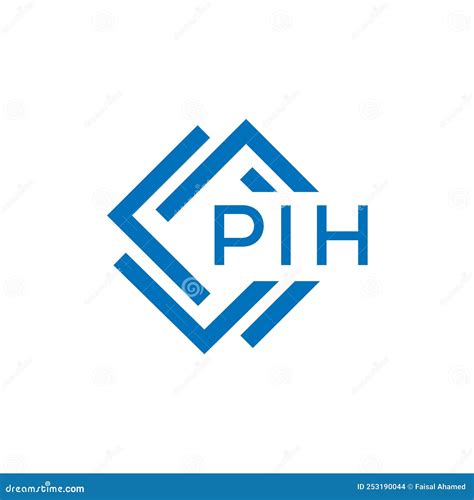 Pih Letter Logo Design On White Background Pih Creative Circle Letter Logo Concept Pih Letter