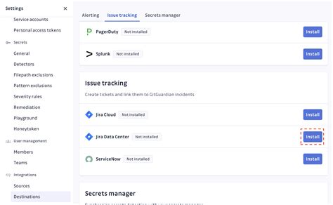 Jira Data Center Gitguardian Documentation