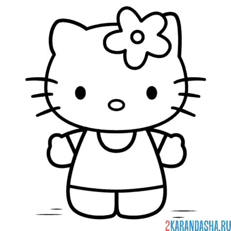 Раскраска хеллоу китти распечатать раскраски с одеждой