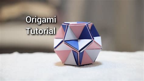 Dodecahedron Kusudama Origami Tutorial Youtube