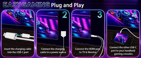 Amazon Com YEZriler USB C To HDMI 100W 1 8M 6FT Charging Cable Dock For Steam Deck OLED ROG