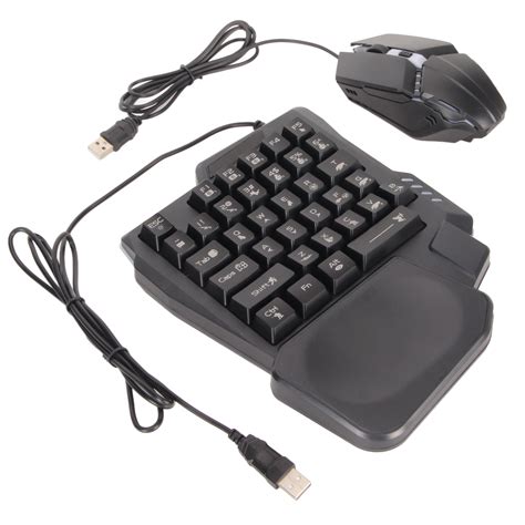Half Hand Gaming Keyboard And Mouse Combo Wired Gaming Mouse Converter For For For IOS