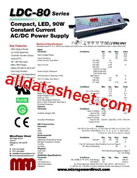 LDC Datasheet PDF MicroPower Direct LLC