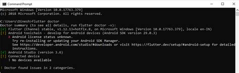 Android Studio Flutter Doctor Plugins Not Installed