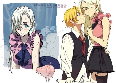 Snegovski Meliodas Elizabeth Meliodas Elizabeth Liones Seven Deadly