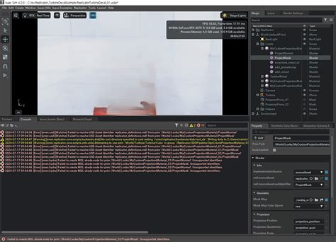 Replicators Projection Material No Longer Works In Isaac Sim 400
