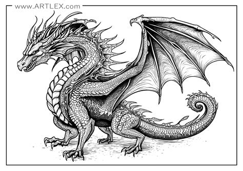 Dragon Coloring Pictures Free