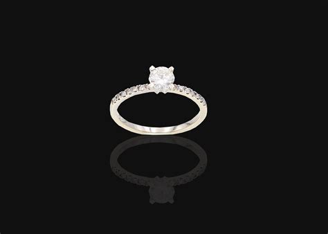 Stylish White Gold Diamond Engagement Ring Jewelleryinn Luxury Jewellery