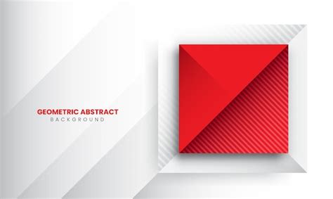 Premium Vector Red Abstract Geometric Gradient Background Premium Vector