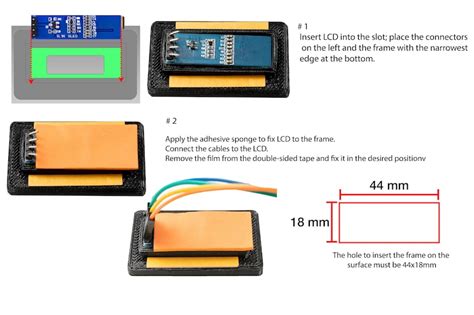 Frame Case Built In Lcd Oled 091 Housing Box Protection Arduino Raspberry Enclosure Display
