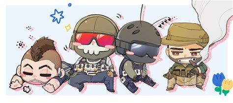 Chibi Characters Fictional Characters Cod Memes Rainbow Six Siege Art Call Of Duty Ghosts