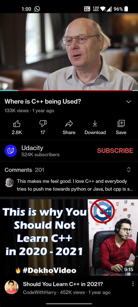 youtube algorithm confusing me to learn c and too not learn c r programmerhumor