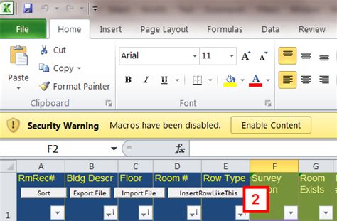 Survey Excel Interface Use The Survey Excel Template