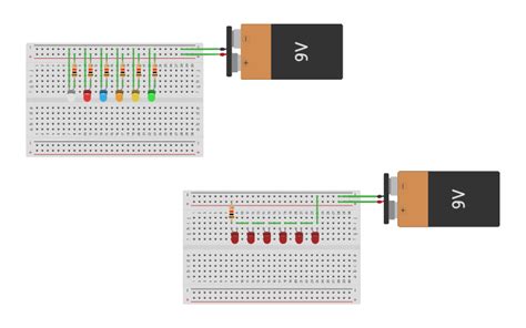 Circuit Design Small Breadboard Tinkercad